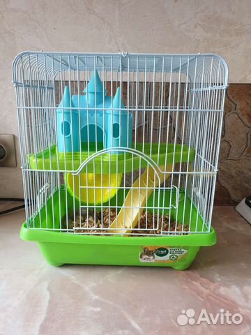 Хомяк с клеткой